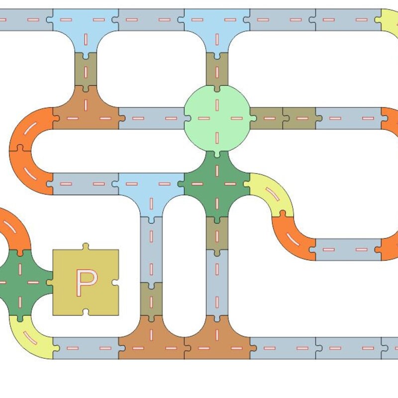 Wooden Car Track - Etsy