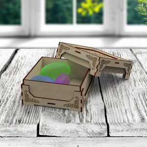 Sweet Gift Box Laser File, Jewelry Box 3 Sizes, 1/8inch, 3mm, 4mm ...