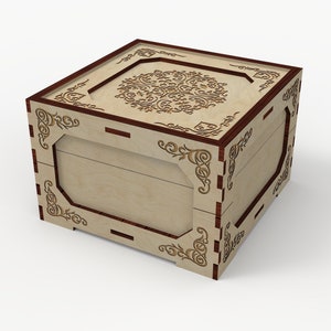 Sweet Gift Box Laser File, Jewelry Box 3 Sizes, 1/8inch, 3mm, 4mm ...