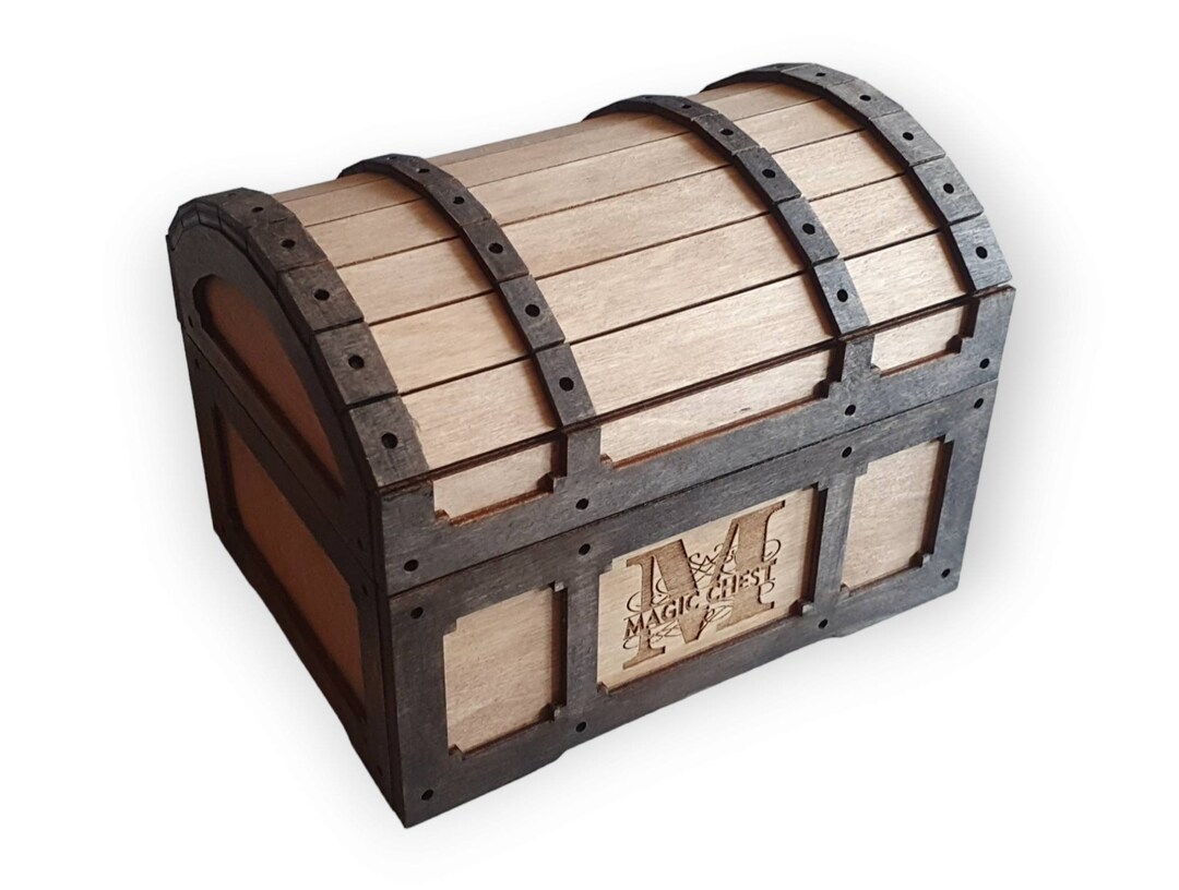 Magic Chest, Woden Box SVG, Magic Casket, 2 Sizes, 1/8inch, 3mm, 6mm ...