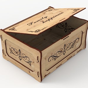Keepsake Box, FILES for Laser Cut Memory Box Svg, Wood Box for Gift ...