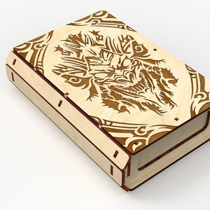 Slider Book Box Svg, 3mm, 1/8inch, 4mm, Laser Cut Files, Gift Box ...