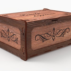 Keepsake Box, FILES for Laser Cut Memory Box Svg, Wood Box for Gift ...