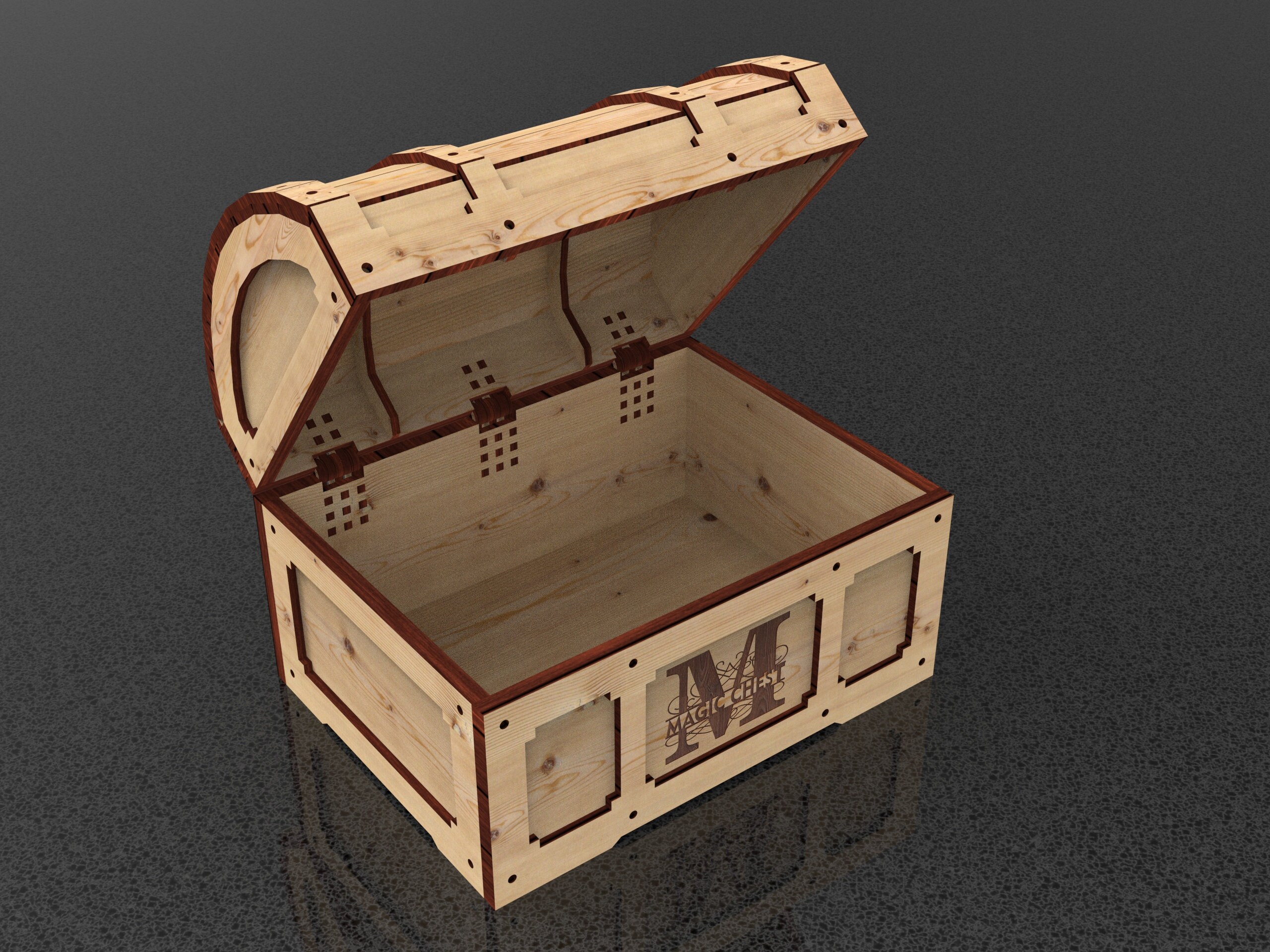 Magic Chest Woden Box SVG Magic Casket 2 Sizes 1/8inch - Etsy UK