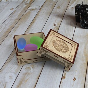 Sweet Gift Box Laser File, Jewelry Box 3 Sizes, 1/8inch, 3mm, 4mm ...
