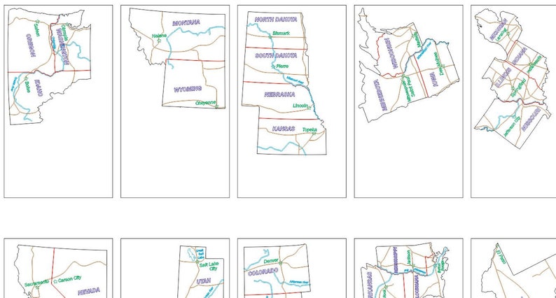 USA Map Glowforge File Laser Cut SVG USA Puzzle Travel Map - Etsy Canada