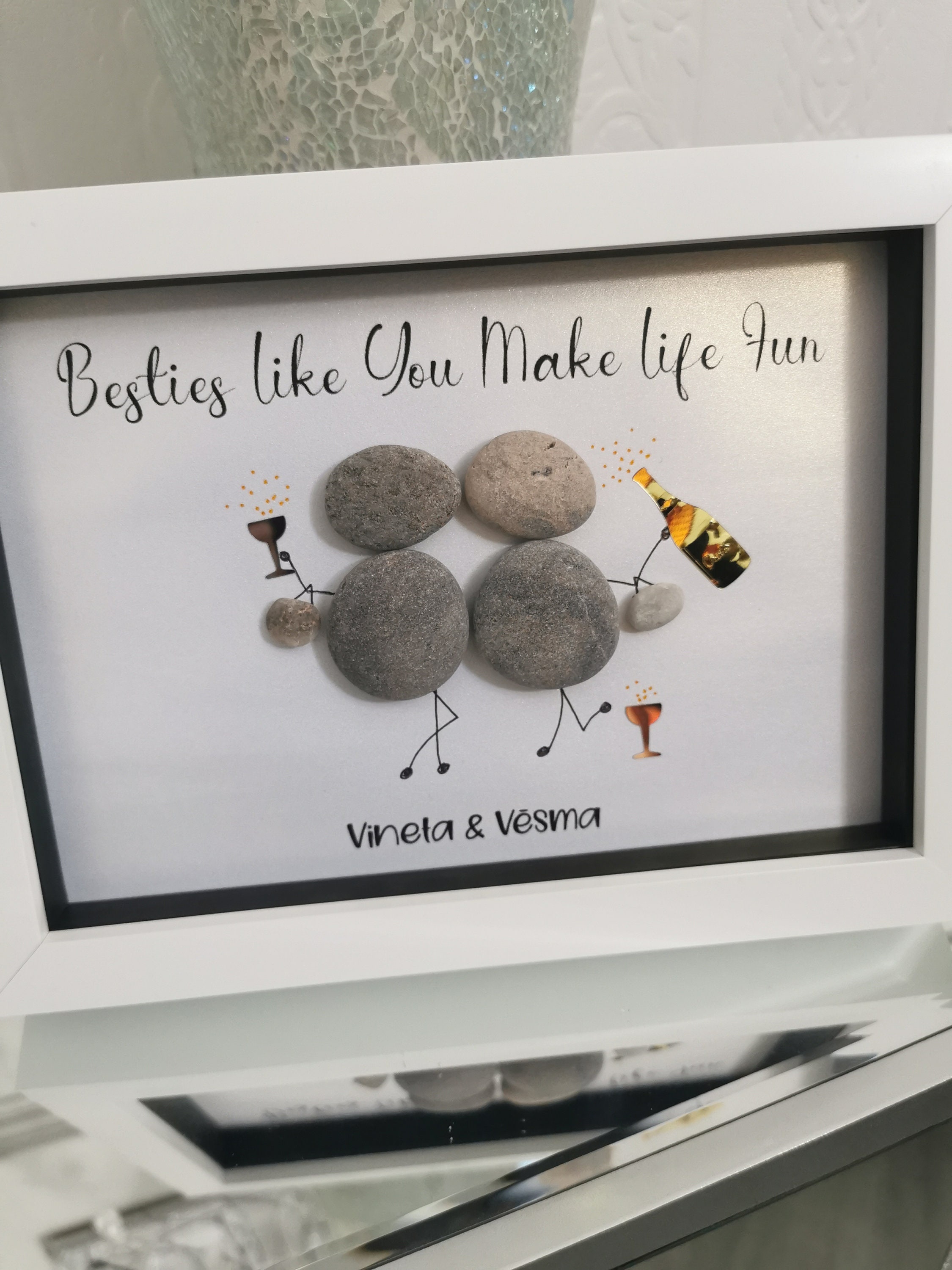 Besties Like You Make Life Fun Pebble Art Friends Besties - Etsy