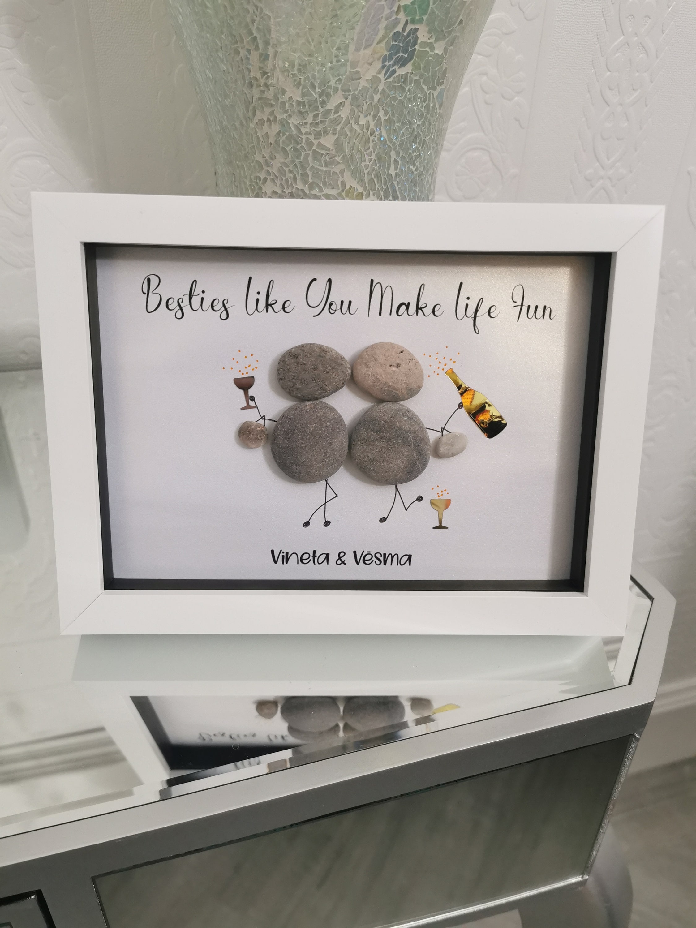 Besties Like You Make Life Fun Pebble Art Friends Besties - Etsy