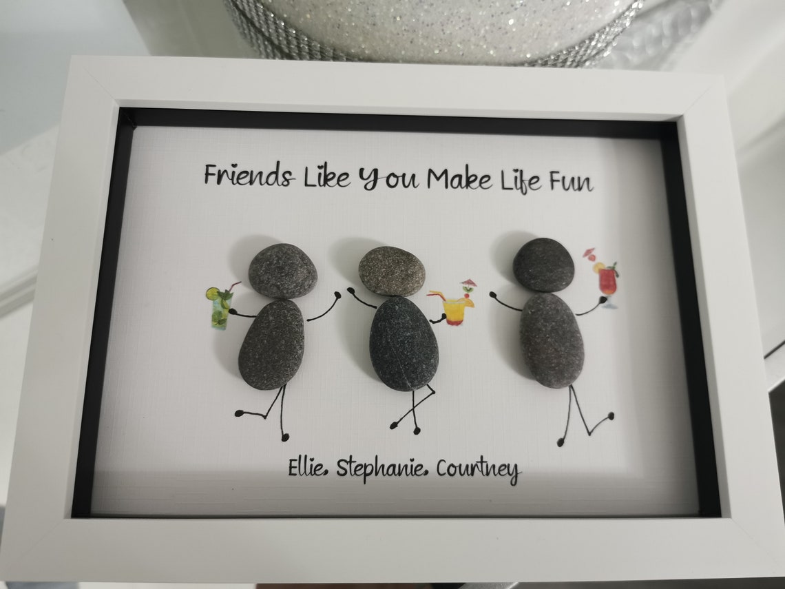 Friends Like You Make Life Fun Pebble Frame, Friends, Besties, Best ...
