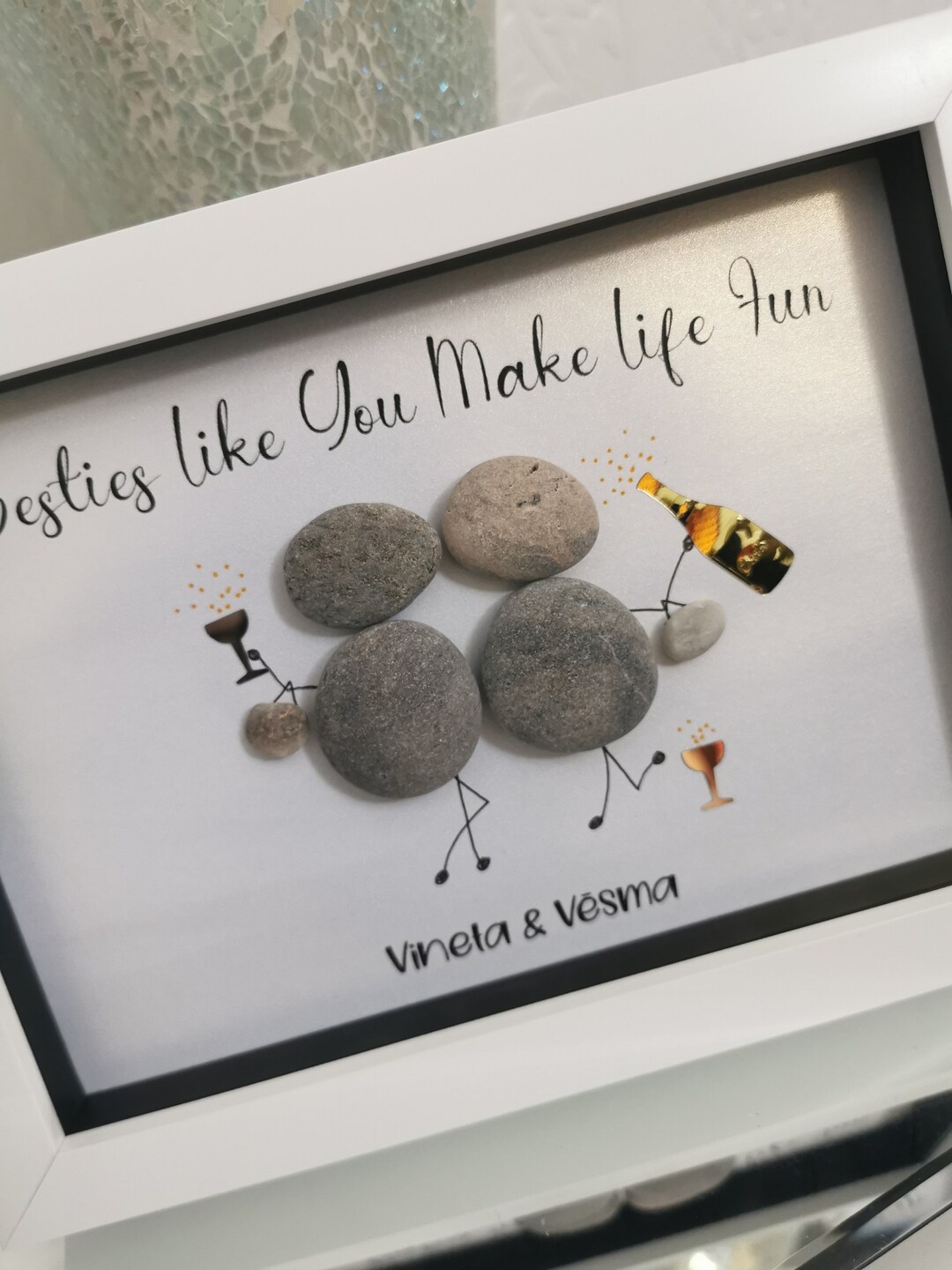 Besties Like You Make Life Fun Pebble Art Friends Besties - Etsy