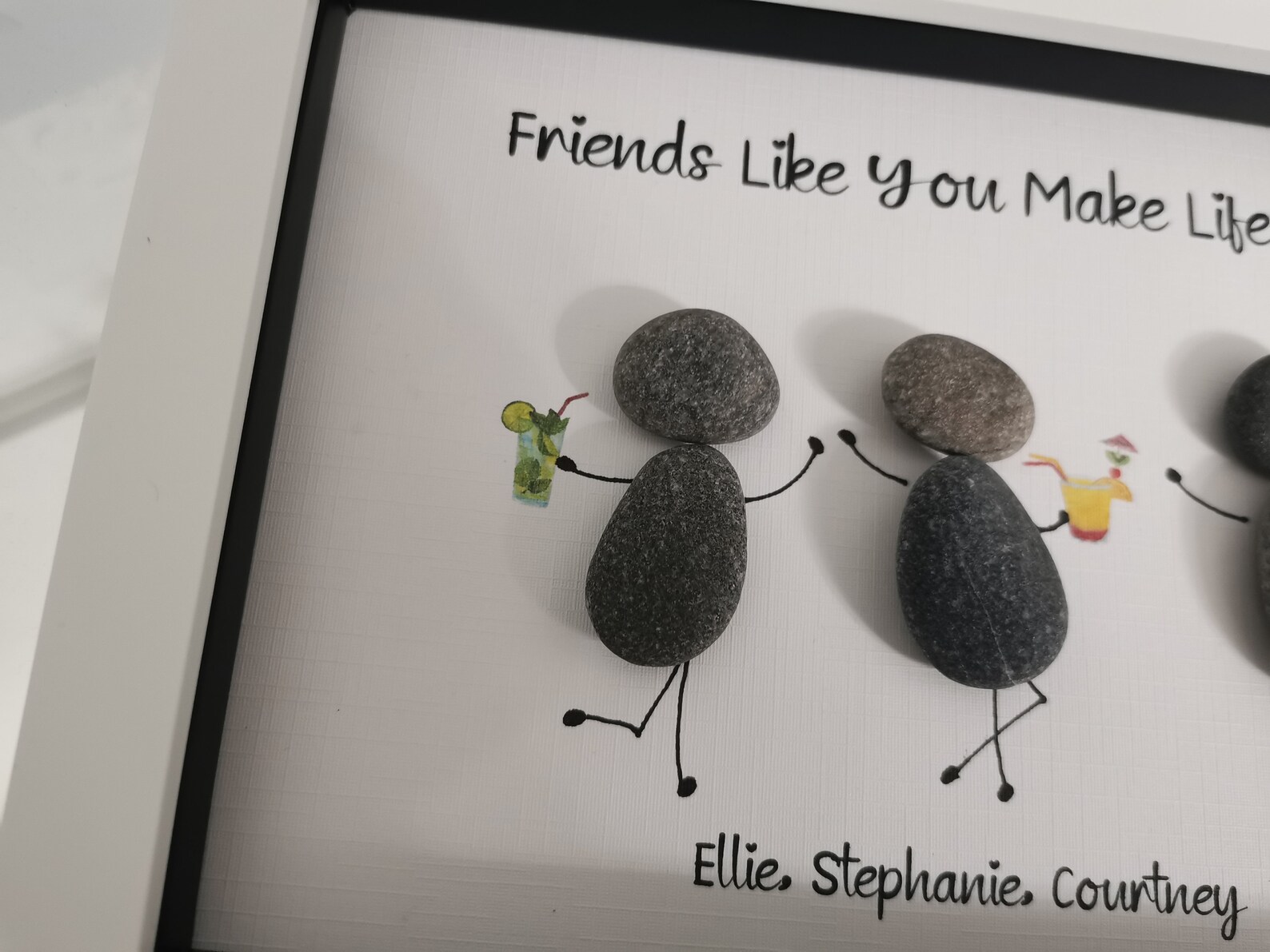 Friends Like You Make Life Fun Pebble Frame, Friends, Besties, Best ...