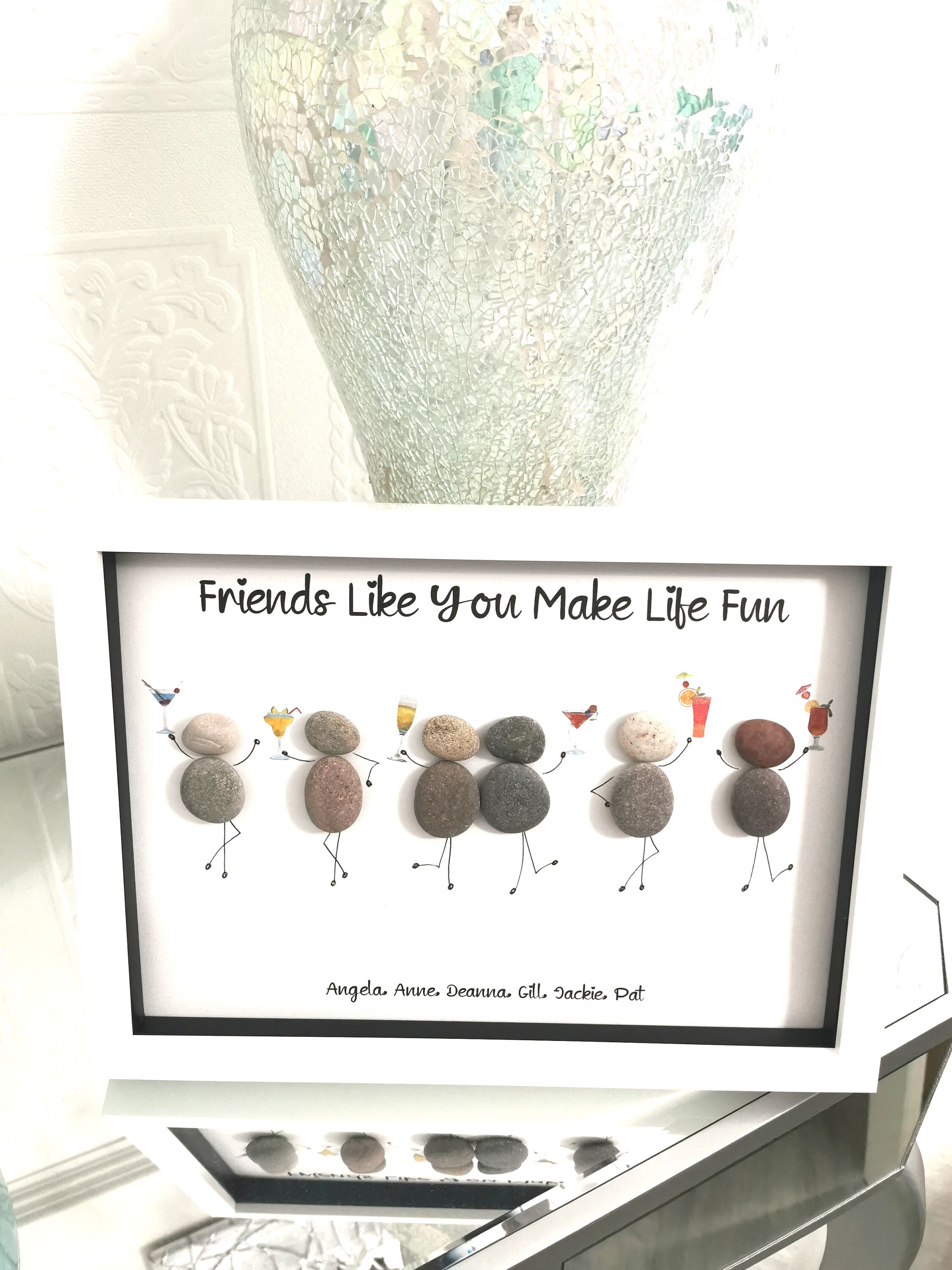 Friends Like You Make Life Fun Pebble Frame Friends Besties | Etsy