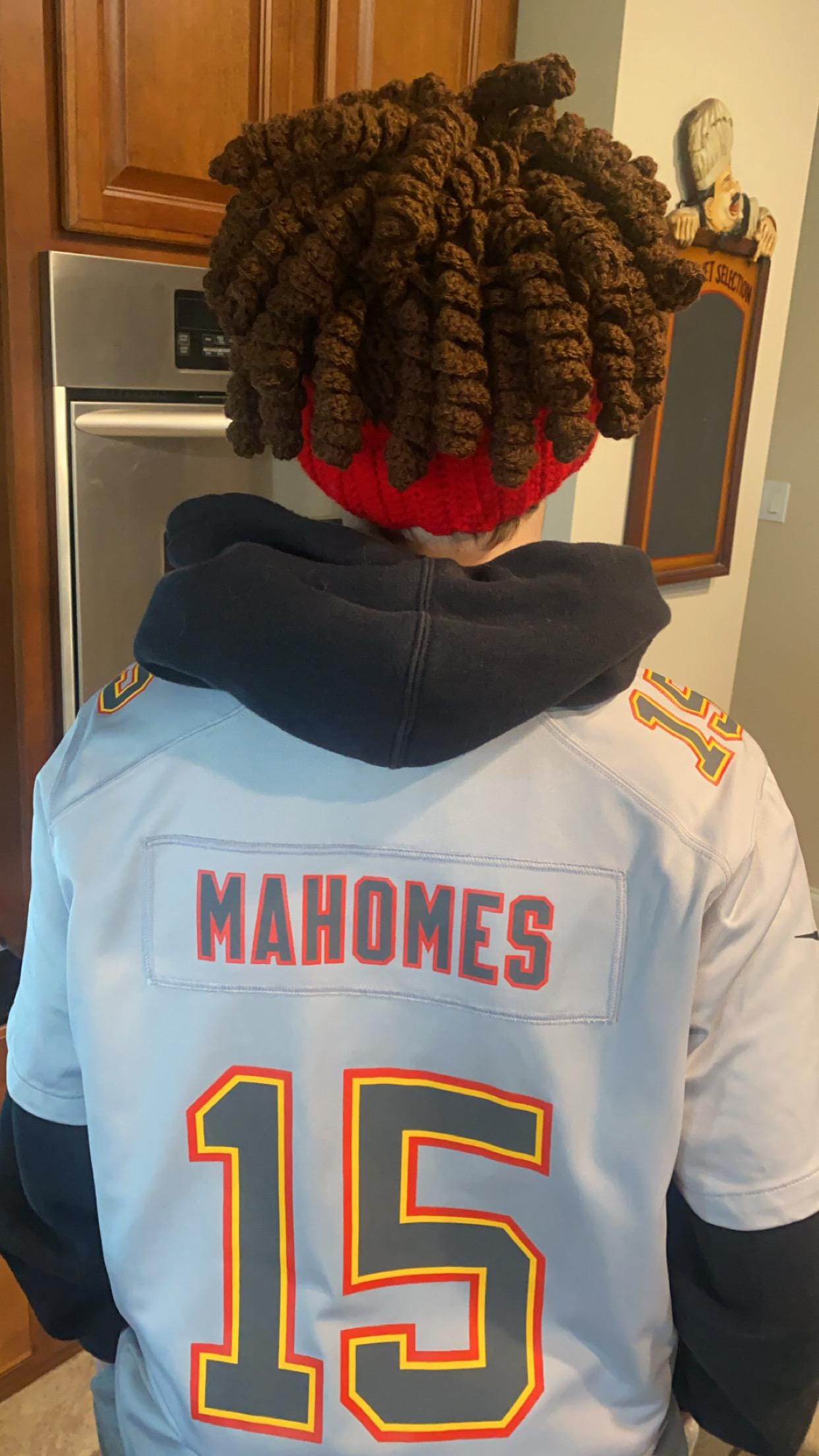 Crochet KC Chiefs Football Player Novelty Hat. #15 - Etsy