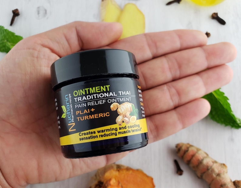 Potent Muscle Rub - Aromatic Yoga Balm With Turmeric & Plai Oil ...