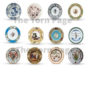 Antique Plates and Platters,printable Plate and Platter Embellishments ...
