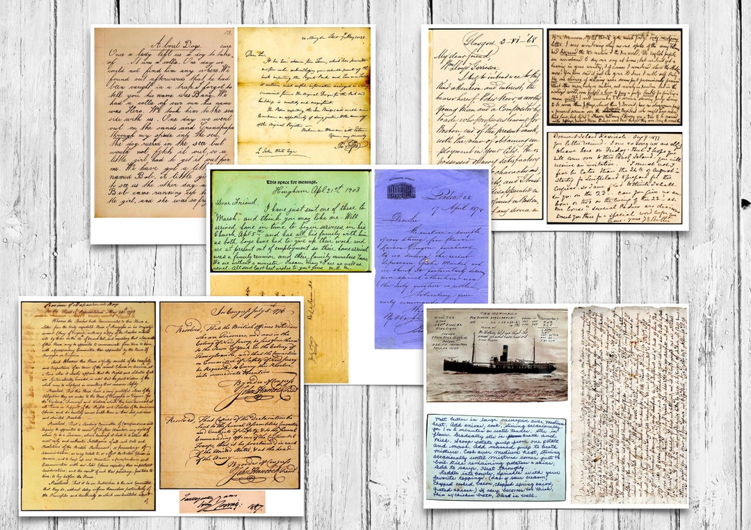 The Ultimate Handwriting Junk Journal Kit, 160 Images, Scrapbook ...