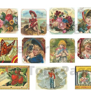 Antique Produce Labels, Victorian Images, Printable Collage Sheets ...