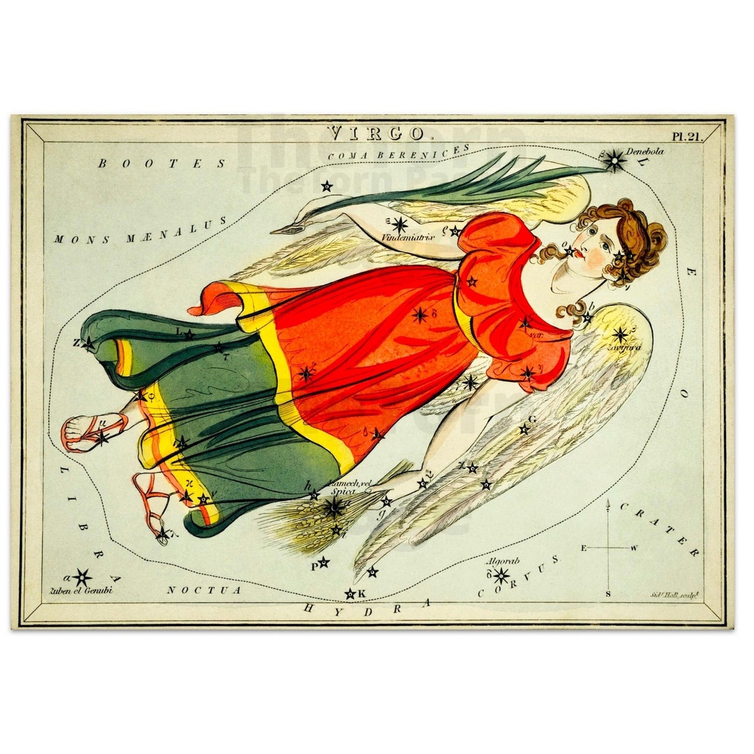 Beautiful Vintage Zodiac Signs, Constellation Maps, Antique ...