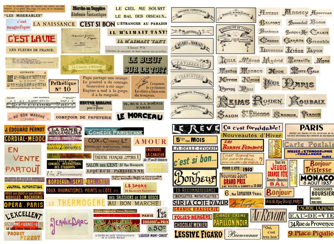 The Ultimate French Labels Kit, Over 200 French Labels to Enhance All ...