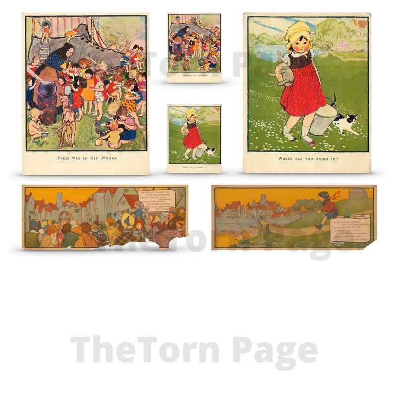 Vintage Nursery Rhymes Traditional Rhymes Children's - Etsy