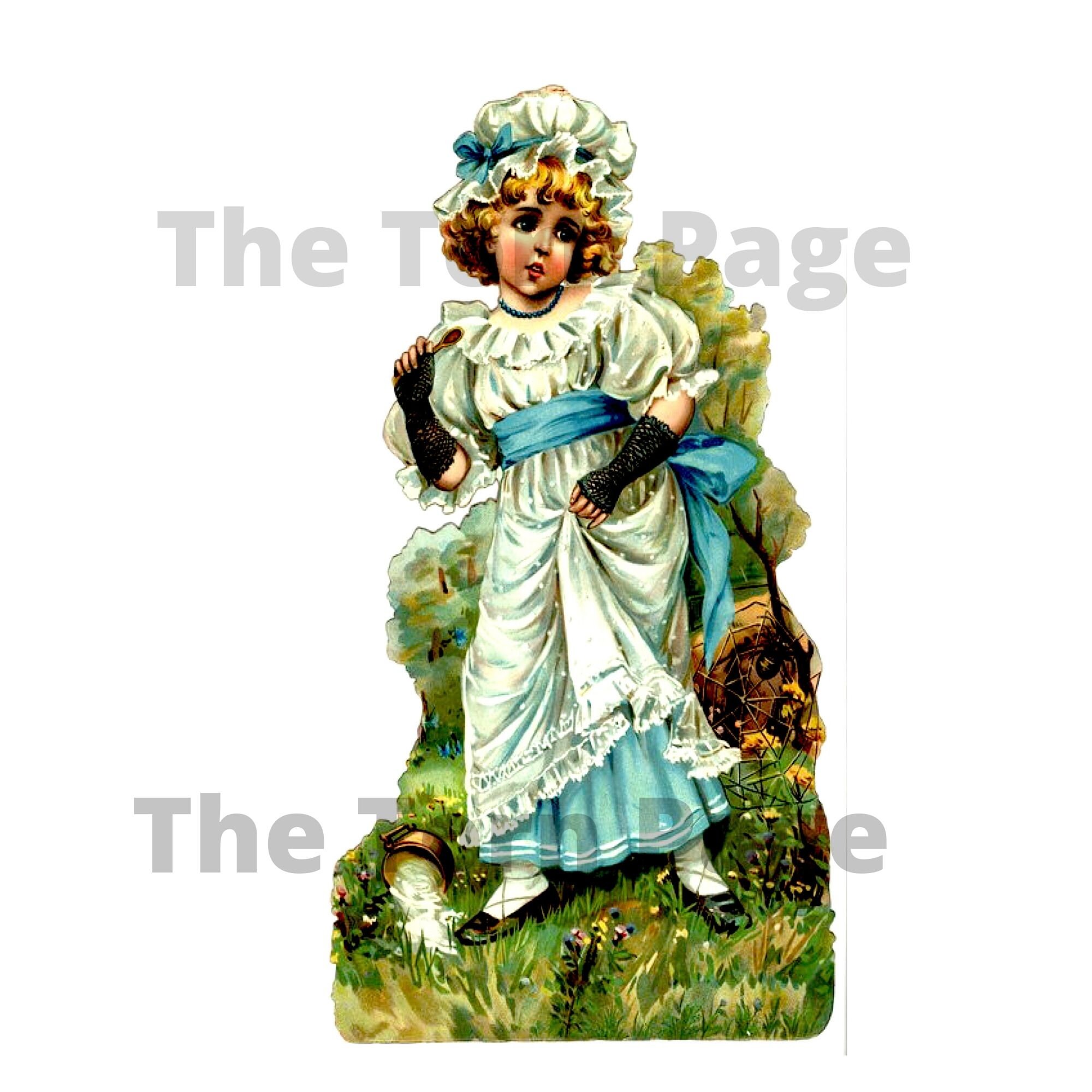 Vintage Nursery Rhyme Characters Digital Ephemera 8.5x11 | Etsy