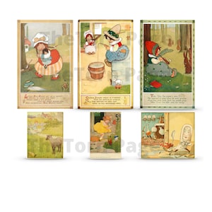 Vintage Nursery Rhymes, Traditional Rhymes, Children's Journals ...