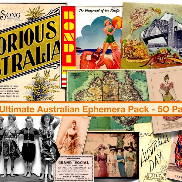 Australia Map Postcards - Etsy