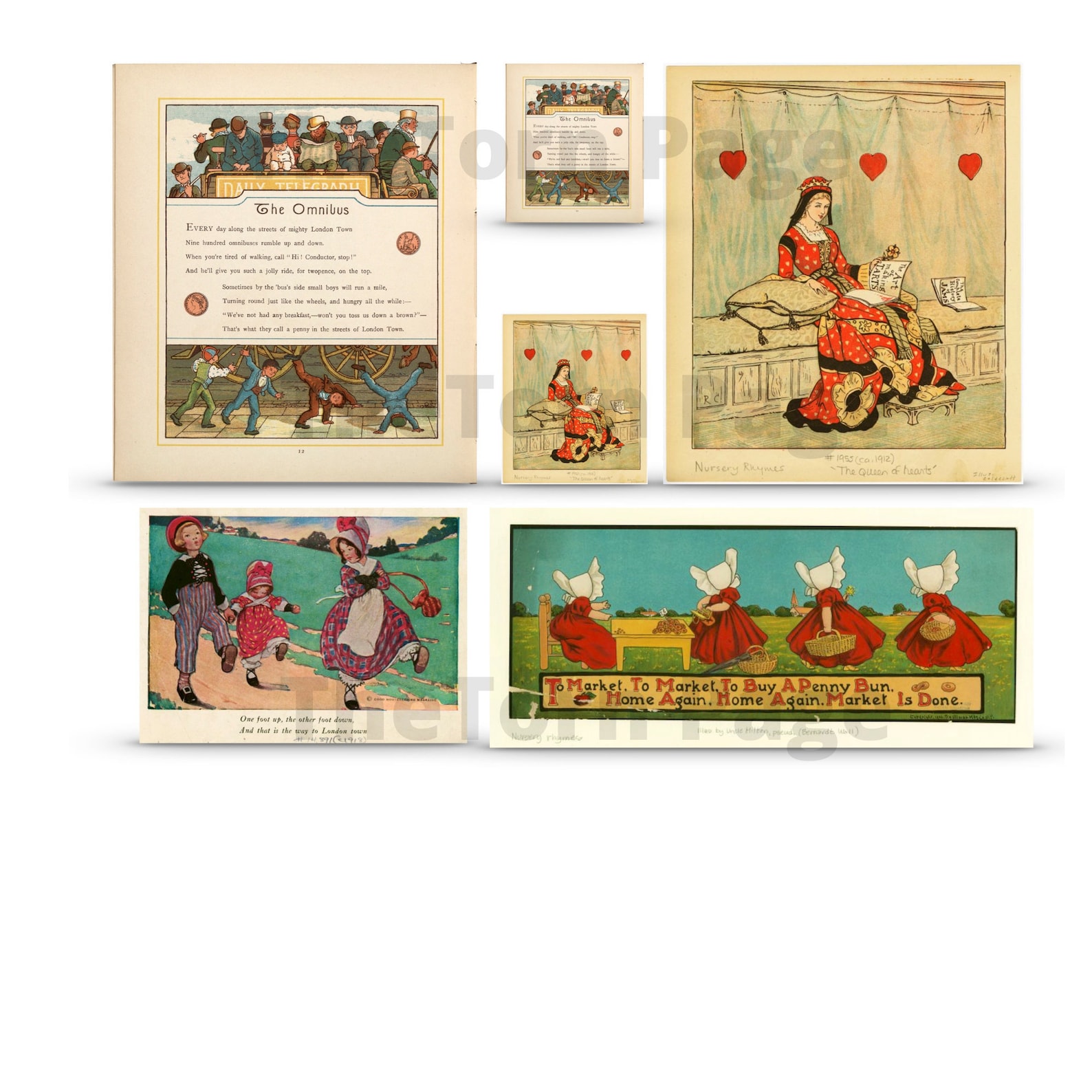 Vintage Nursery Rhymes Traditional Rhymes Children's - Etsy