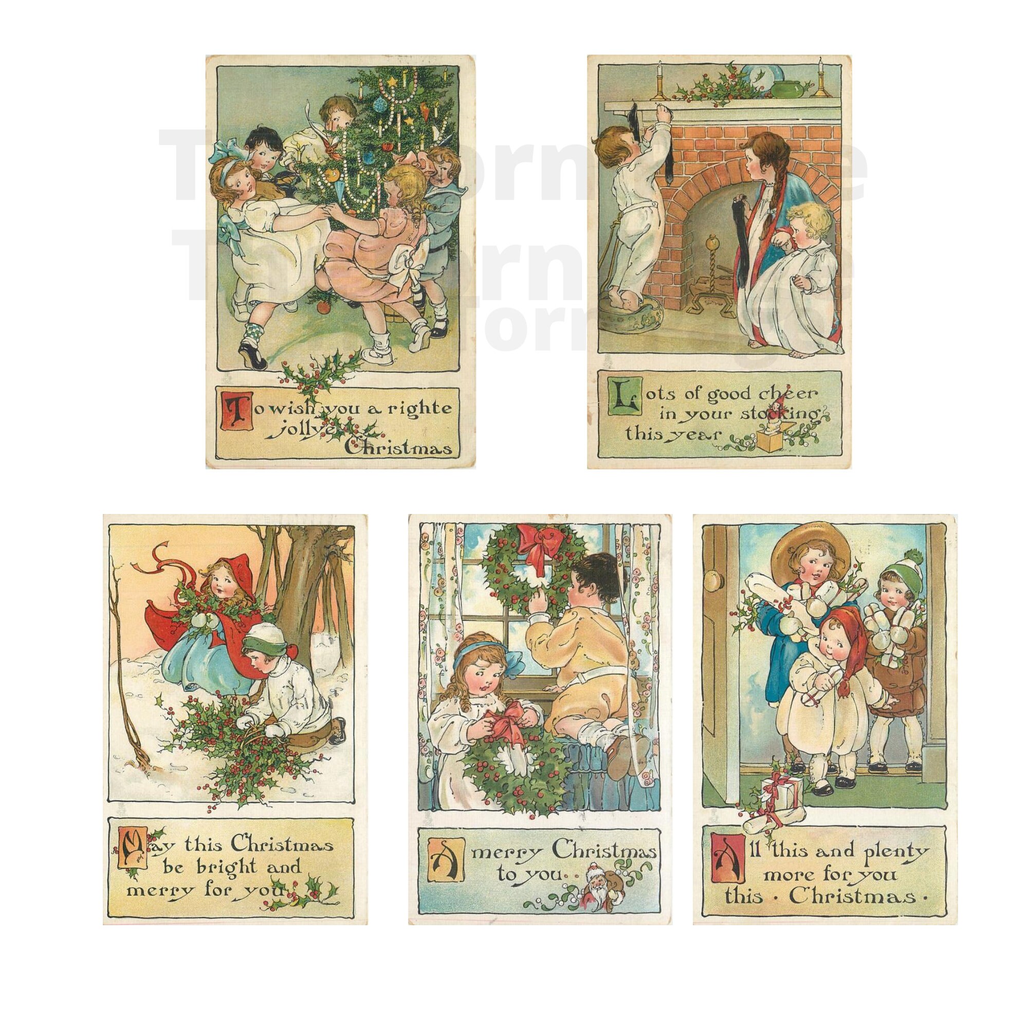 Gloriously Nostalgic Vintage Christmas Cards Printable - Etsy UK