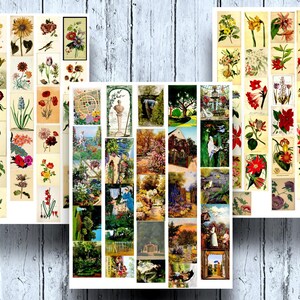 Vintage Flower Snippets: Sepia & Colour Ephemera (digital Download) - Etsy
