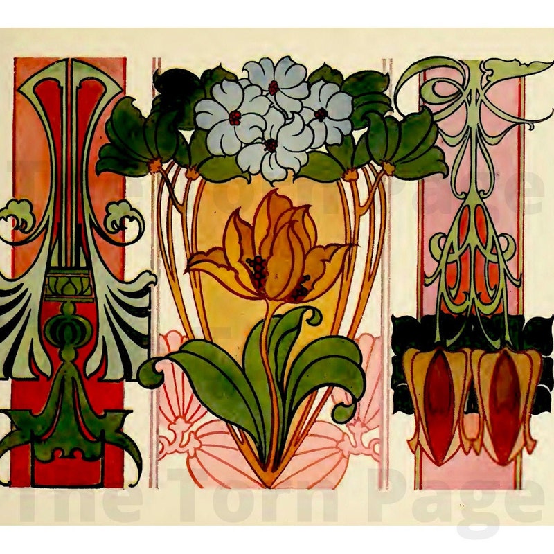Art Nouveau Letter Paper - Etsy