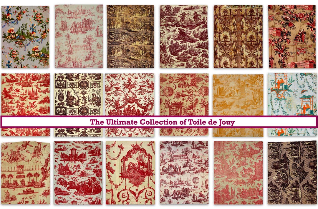 The Ultimate Toile De Jouy Collection, 50 Classic Images Ready to Print ...