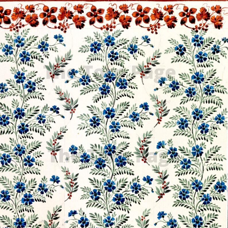 Vintage Floral Paper Designs Victorian Digital Paper Pack - Etsy