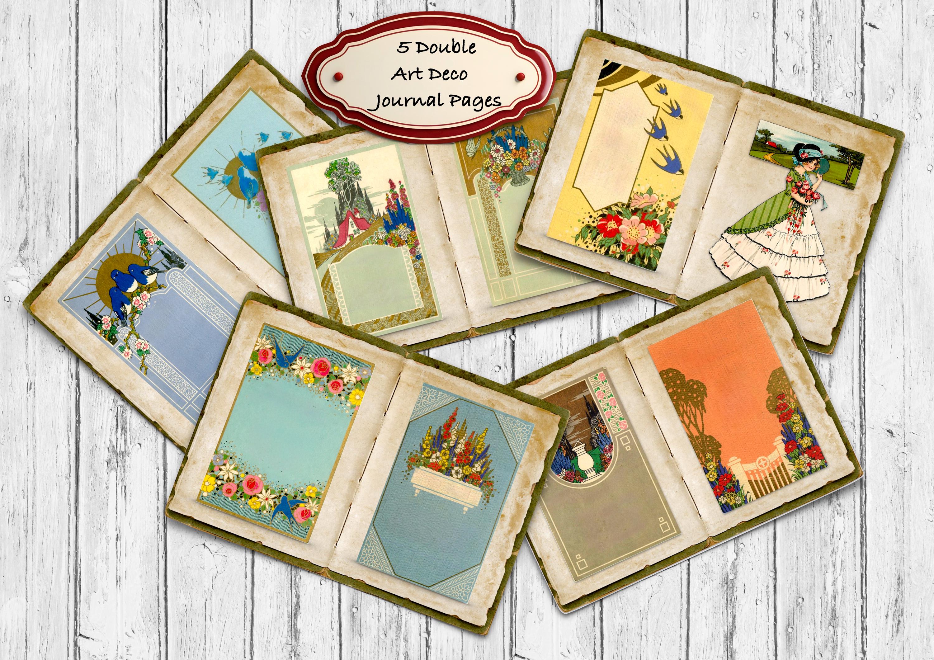 Art Deco Journal Pages: 1930s Vintage Designs (digital Download) - Etsy