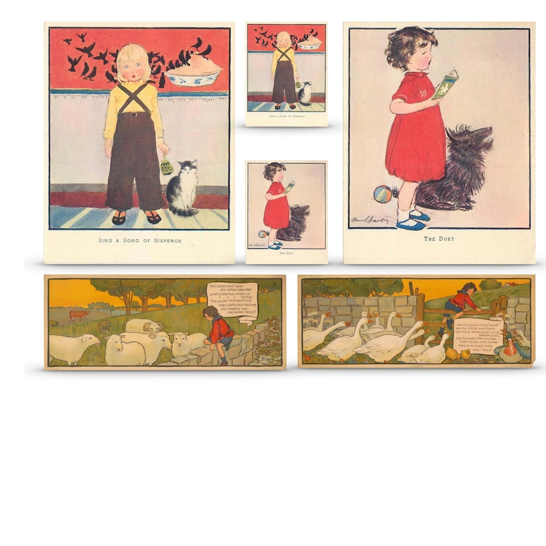 Vintage Nursery Rhymes Traditional Rhymes Children's - Etsy