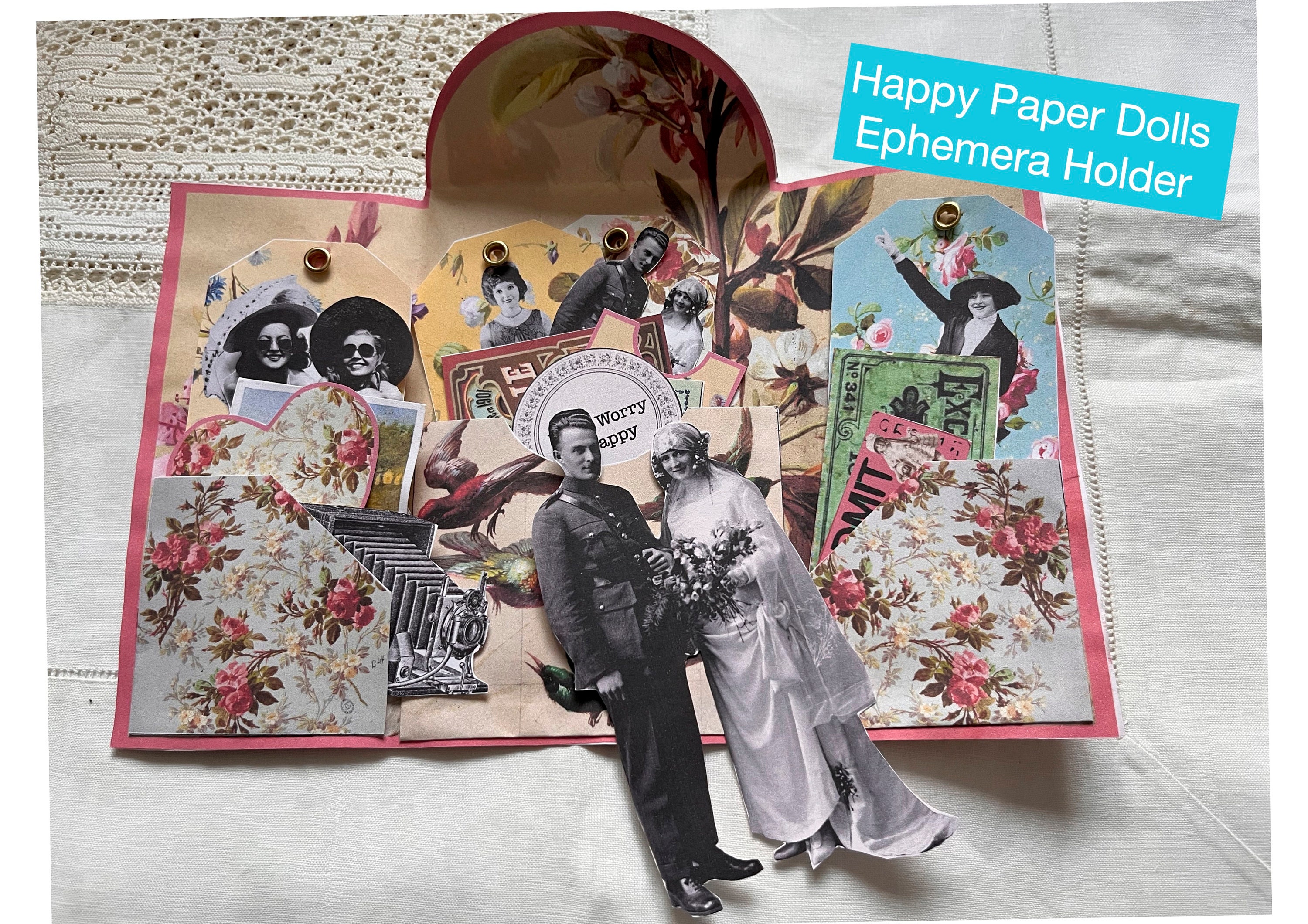 Happy Paper People Vintage Happy Paper Dolls Digital Junk - Etsy Australia