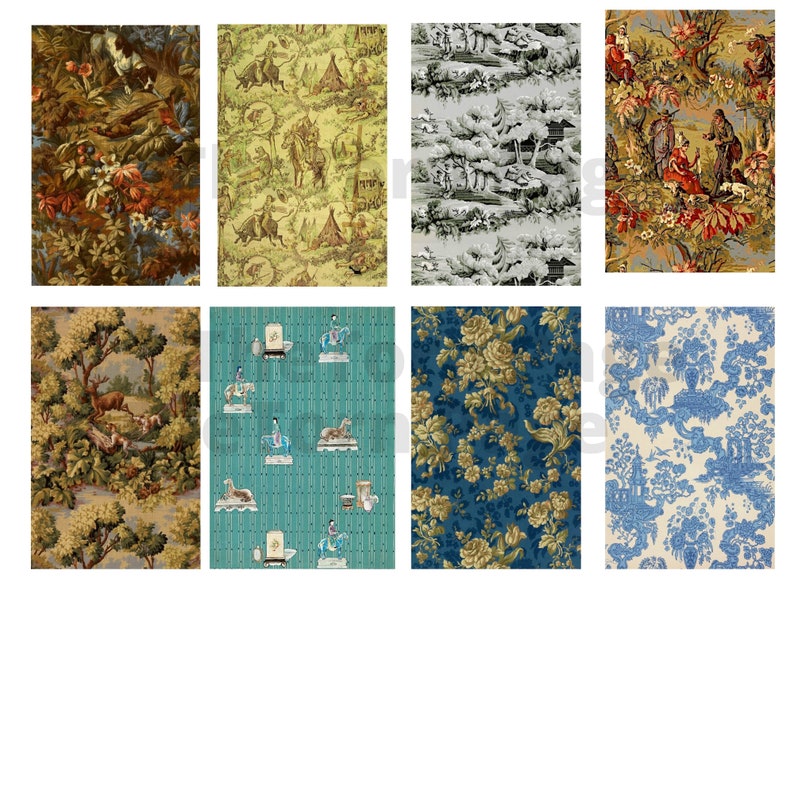 Victorian Scrapbook Paper Digital Papers Journal Pages | Etsy