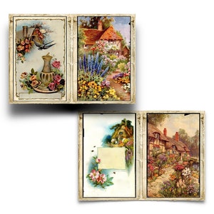 Cottage Garden Journal Pages: Vintage Collage Paper (digital Download ...