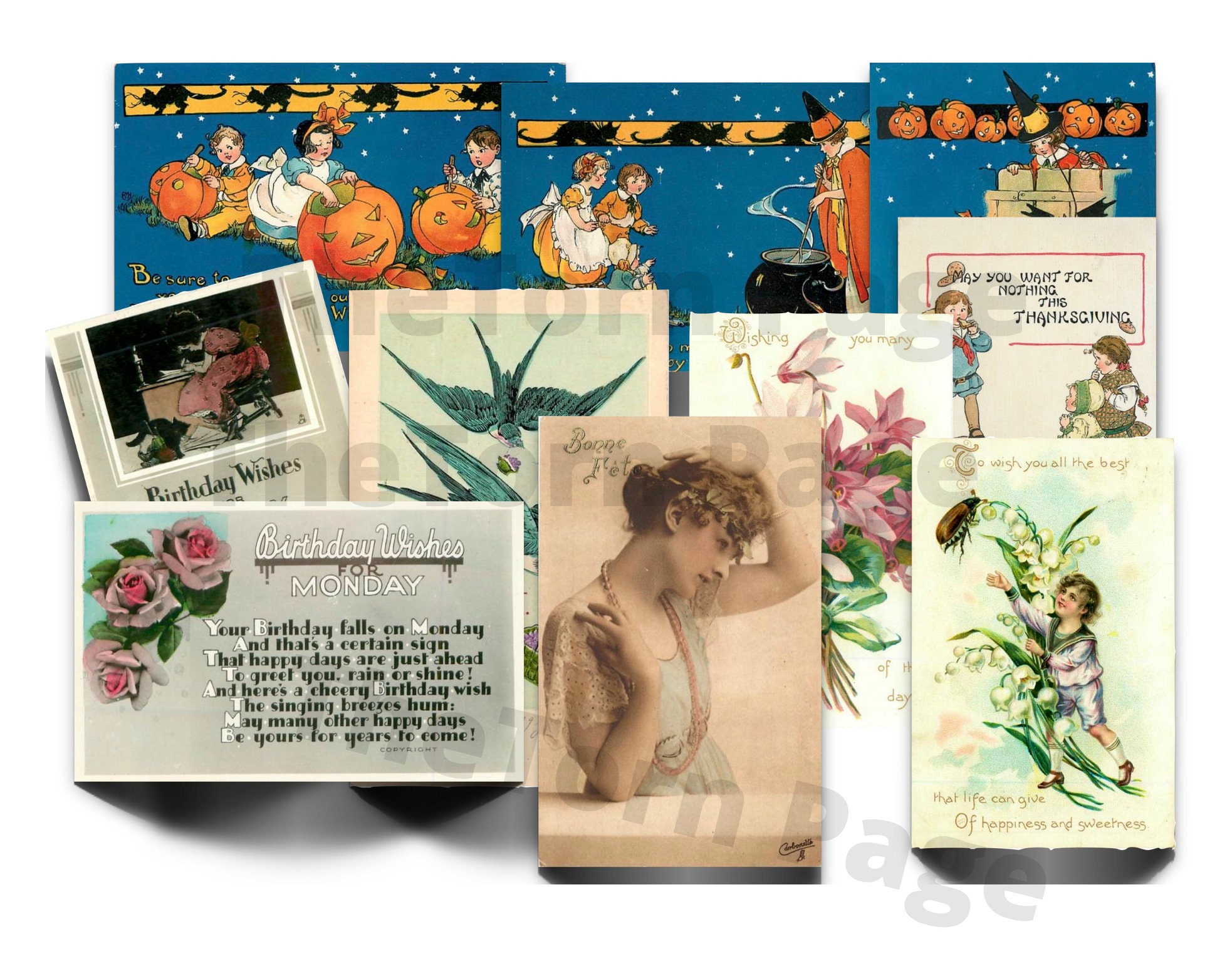 Vintage DIY Amateur Card Maker's Kit Digital Printable | Etsy