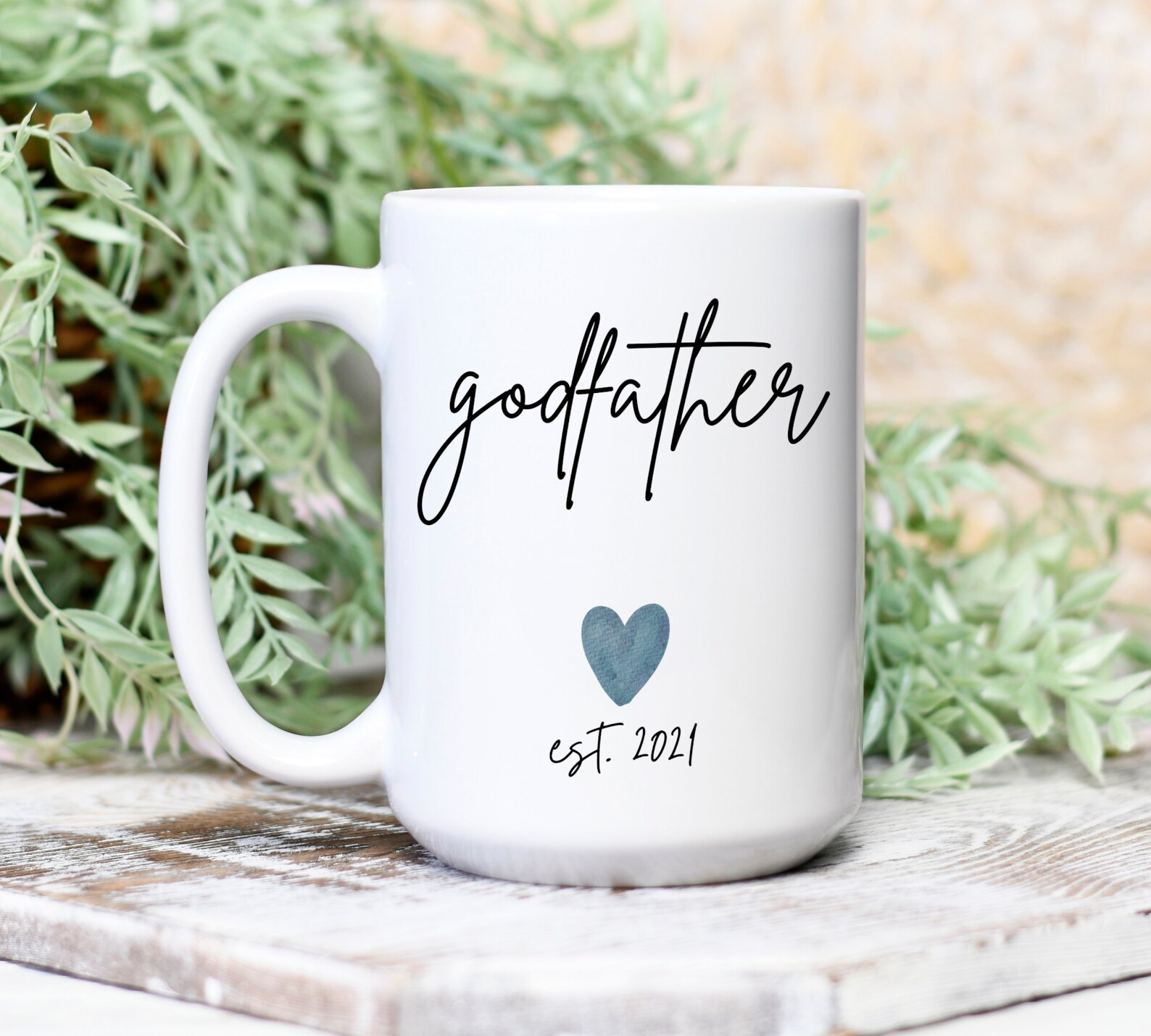 Godparents Gift Godparents Est 2021 Godparents Mug Set - Etsy