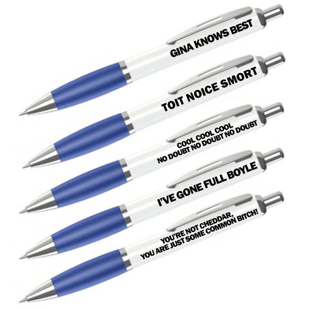 B99 Quote Themed Pen Set, Gina Knows Best, Cool Cool, Full Boyle, You ...