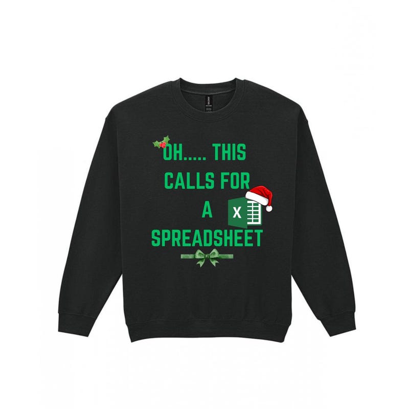 Christmas Spreadsheet Jumper - Etsy UK