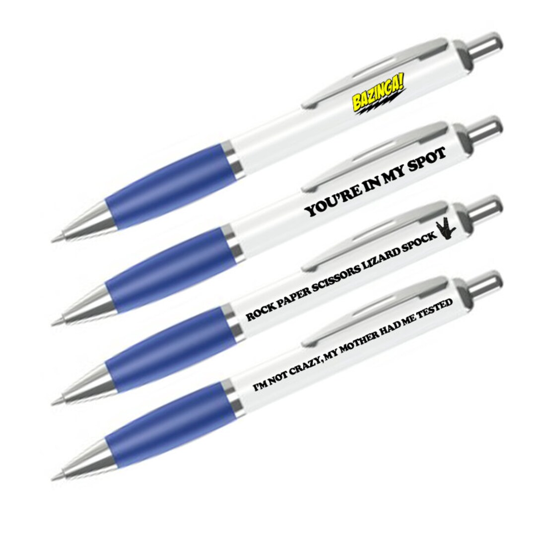 Big Bang Themed Pen Set, Penny, Sheldon, Young Sheldon, Howard, Leonard ...