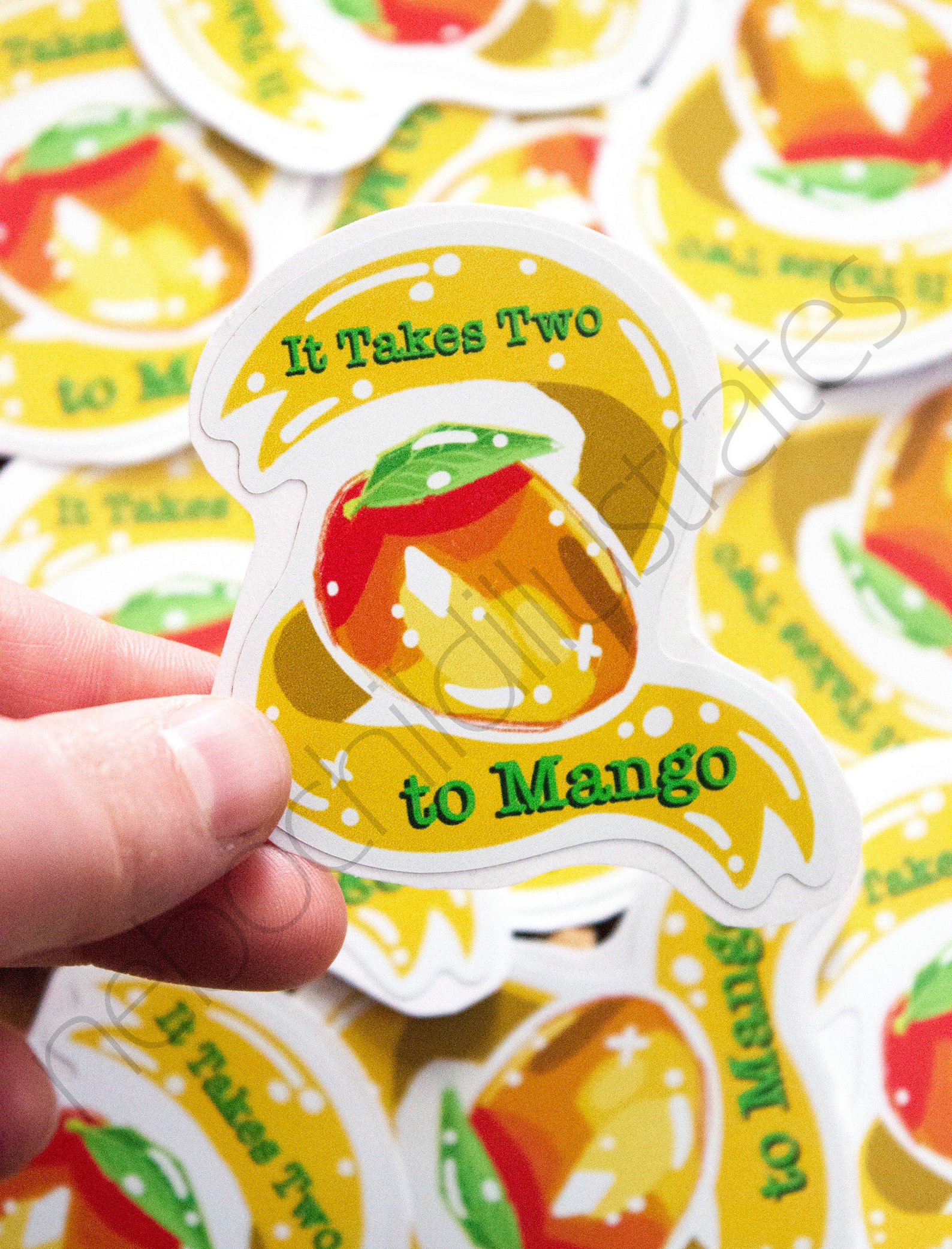 Mango Fruit Sticker Fruit Puns Mango Cute Fruit Sticker - Etsy