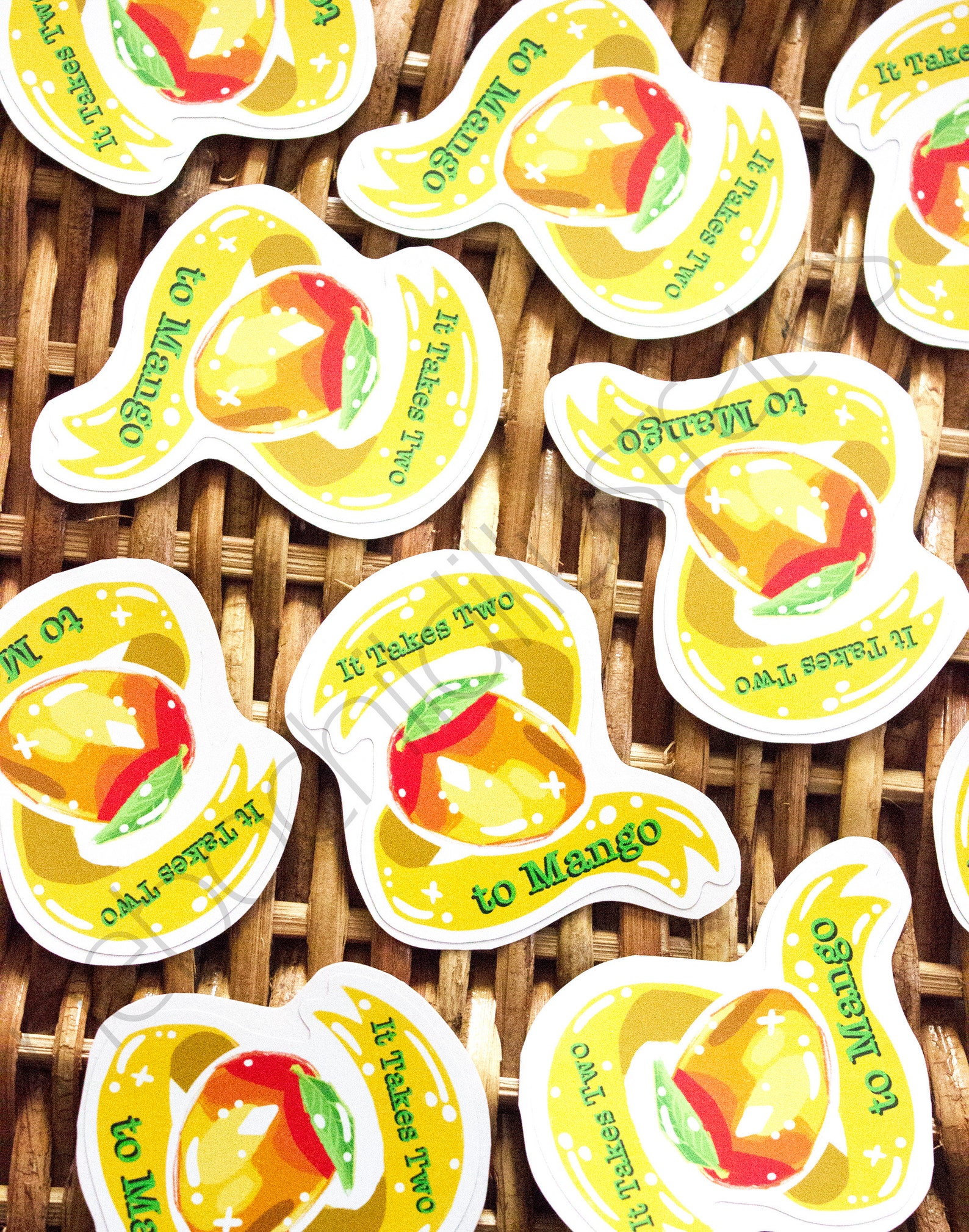 Mango Fruit Sticker Fruit Puns Mango Cute Fruit Sticker - Etsy