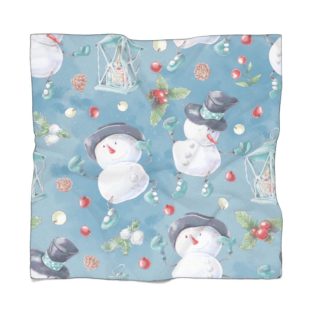 This Winter Snowman Print Scarf Design Makes a Great Christmas or ...