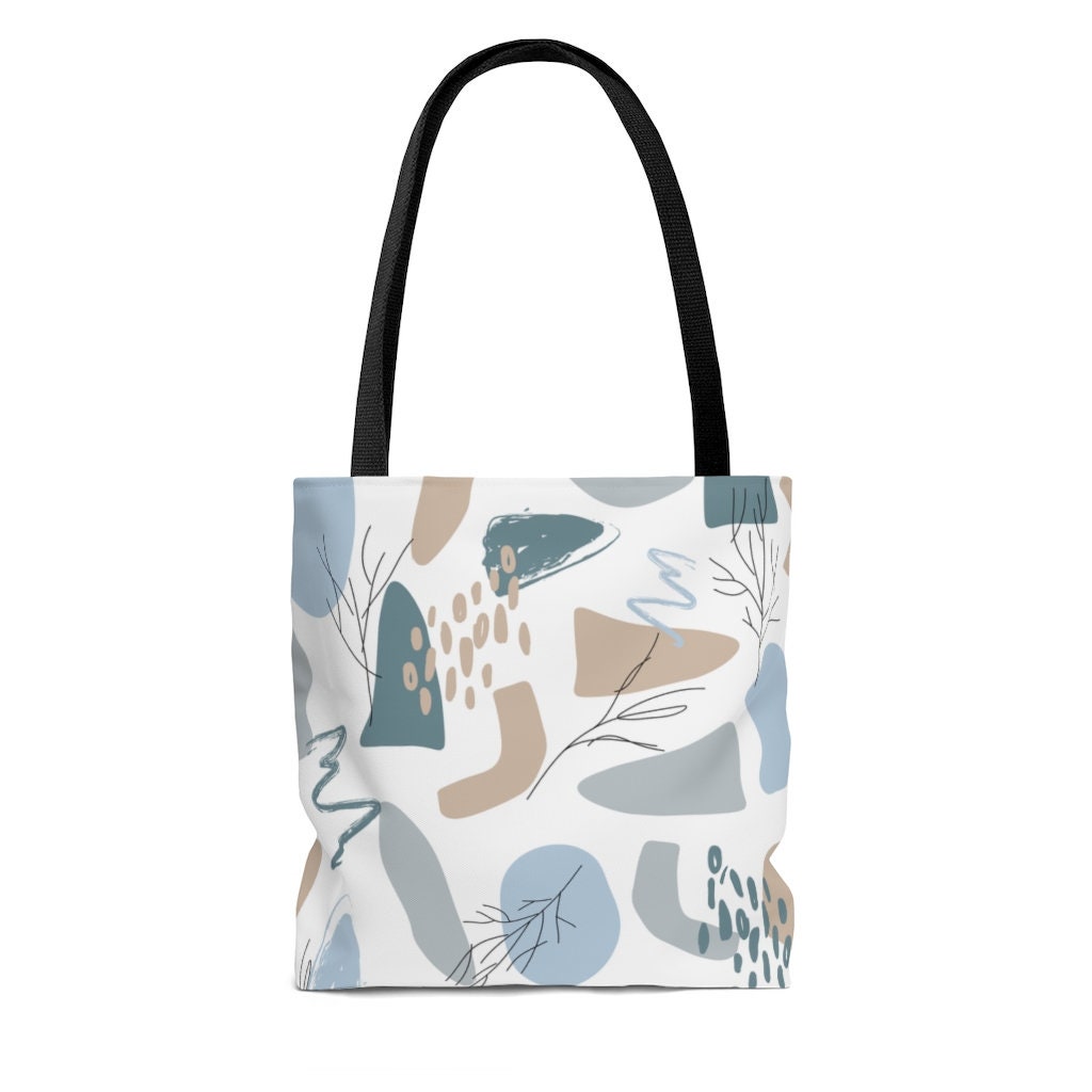 This Modern Pastel Tote Bag is a Great Reusable Grocery Bag or - Etsy