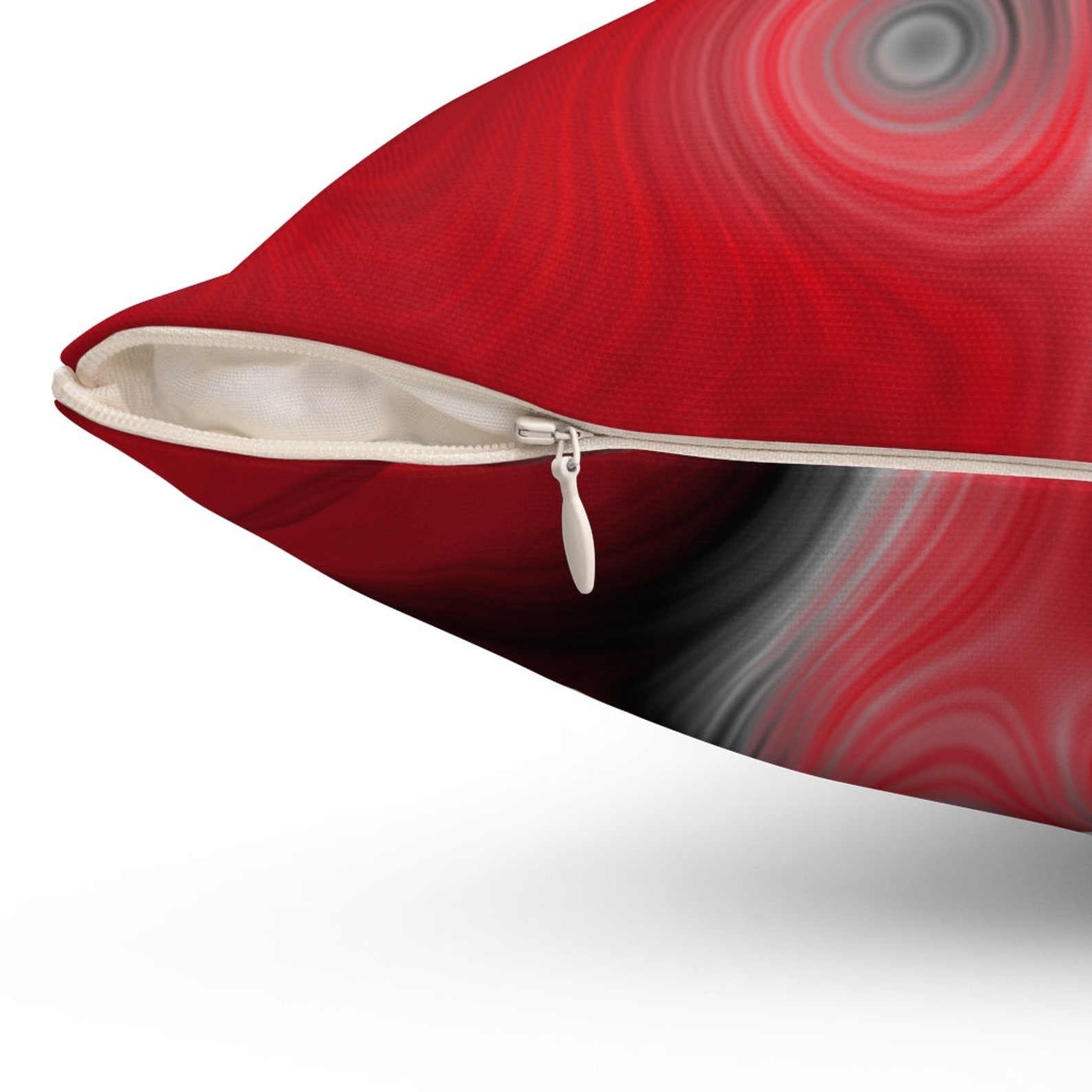 This Modern Red Swirl Print Makes a Perfect Throw Pillow and a Great ...