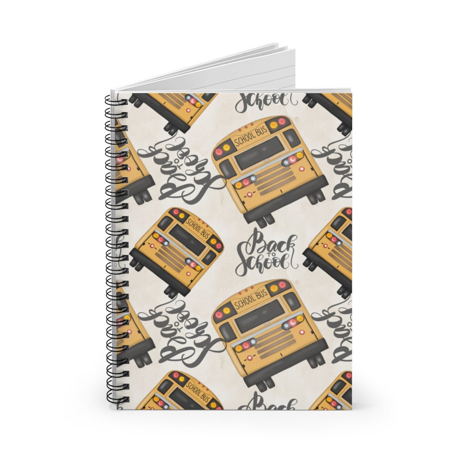 This School Bus Spiral Bound Notebook with School Bus makes a | Etsy