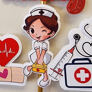 Nurse Cake Topper, RN Cake Topper, Custom Cake Topper, Nurse Graduation ...